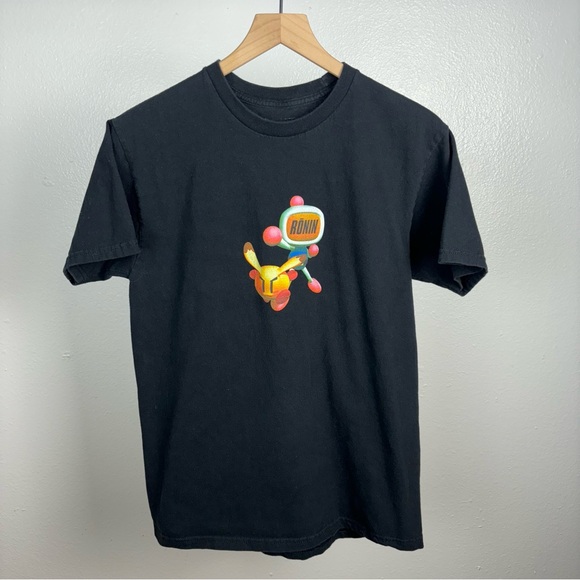 Nintendo | Shirts | Y2k Bomberman Video Game Promo Rare Black T Shirt ...